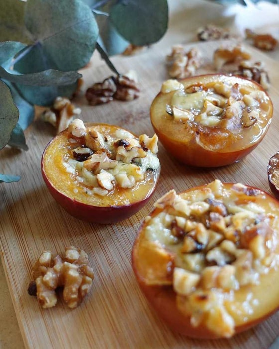 Baked Plums With Blue Cheese Recipe | The Woodlands TX Chef