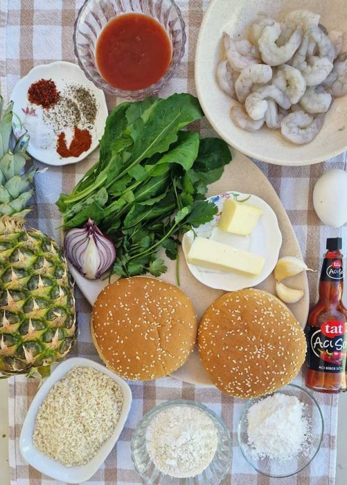 Crispy Shrimp Burger Recipe | The Woodlands TX Chef