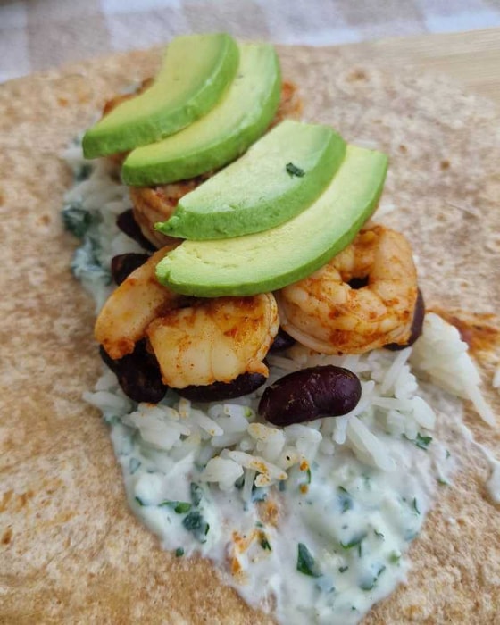 Healthy Shrimp Burrito Recipe | The Woodlands TX Chef