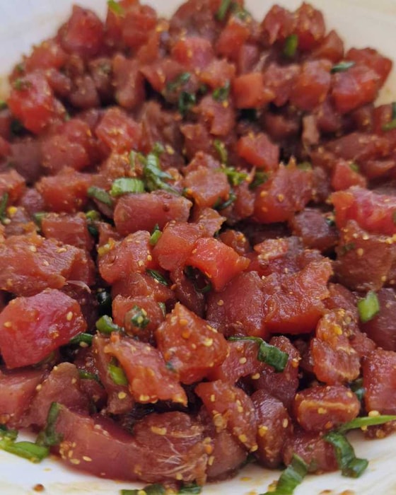 Tuna Tartare with Mango and Prawn Crackers Recipe | The Woodlands TX Chef