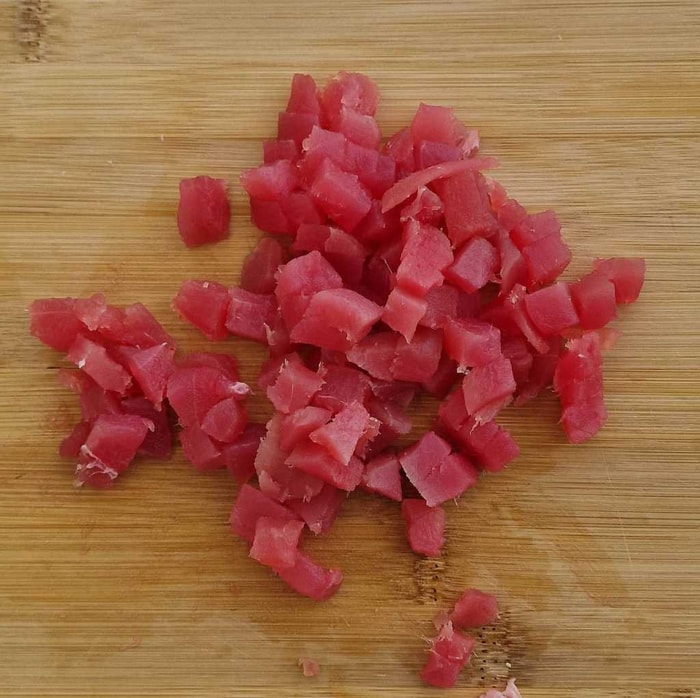 Tuna Tartare with Mango and Prawn Crackers Recipe | The Woodlands TX Chef