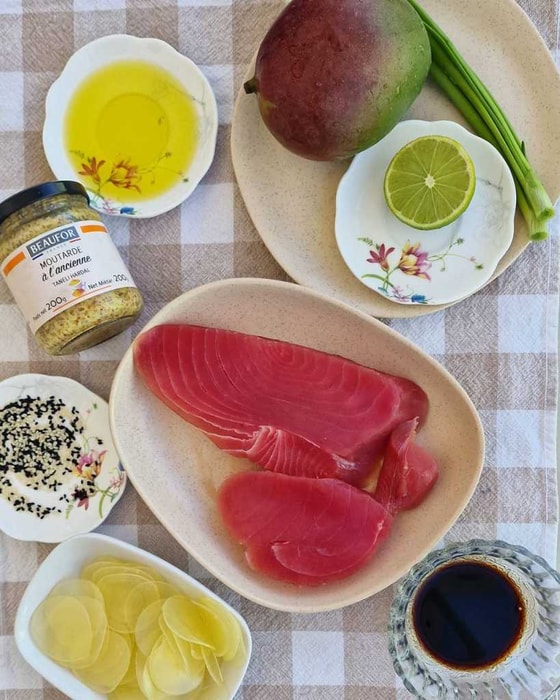 Tuna Tartare with Mango and Prawn Crackers Recipe | The Woodlands TX Chef