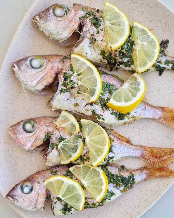 Whole-baked red mullet Recipe | The Woodlands TX Chef
